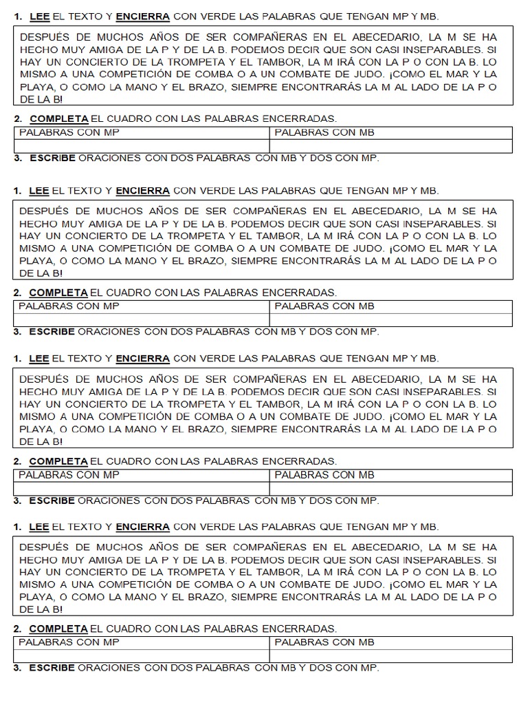 Regla Ortografica MB MP | PDF