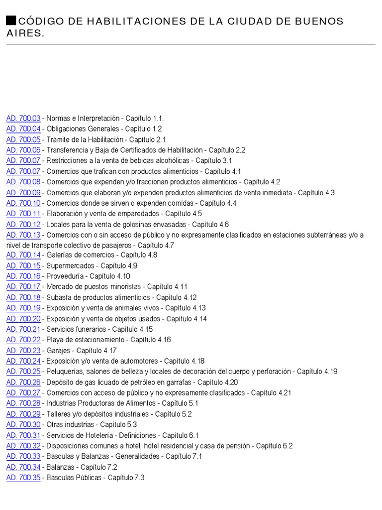 Codigo Habilitaciones CABA | PDF | Alimentos | Naturaleza