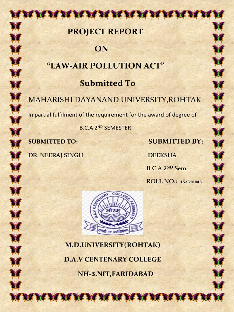 Air Pollution Act | Download Free PDF | Pollution | Air Pollution