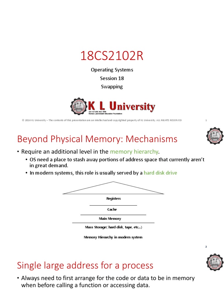 Swapping Page Replacement Algorithms Thrashing | PDF | Computer Architecture | Computer Engineering