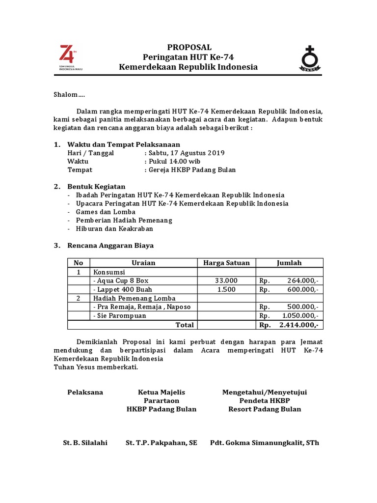 Proposal 17 Agustus | PDF