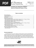Ficha Tecnica Lavamanos Cascade Vessel | PDF | Materiales | Limpieza