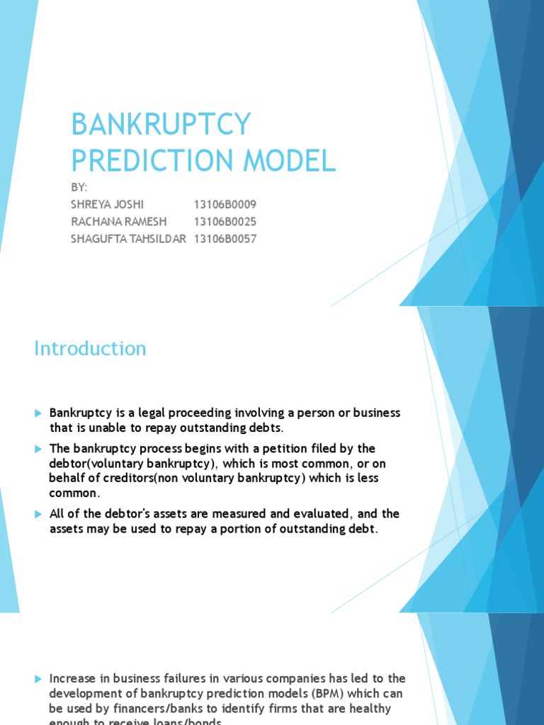 Bankruptcy Prediction Model 24-04-2017 | PDF | Bankruptcy | Machine ...