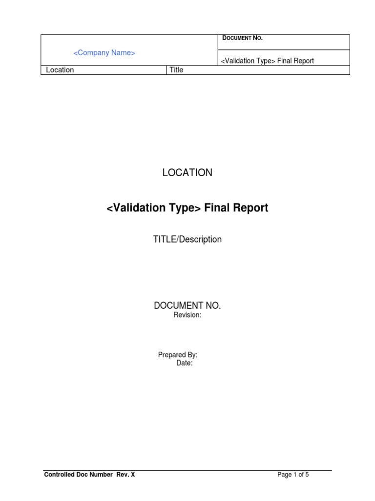 IVT - Validation Final Report | PDF | Verification And Validation | Treaty