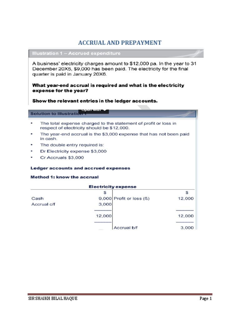 Accounting for Accruals and Prepayments: A Guide to Proper Recognition ...