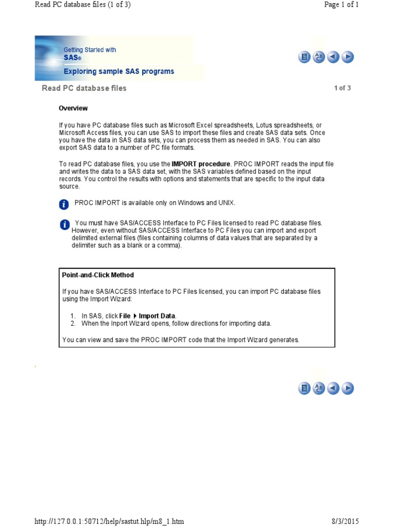 Read PC Database Files | PDF