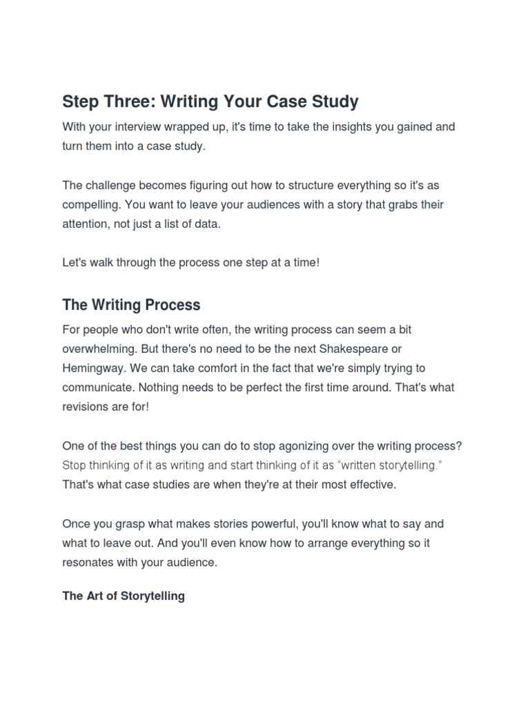 How To Write Case Study | PDF | Outsourcing | Storytelling