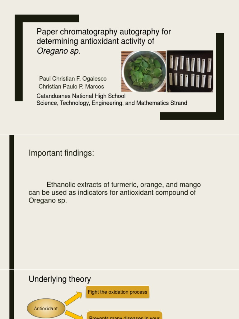 Presentation1 MCB Research | PDF | Chromatography | Chemical Substances