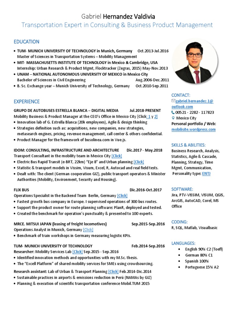 Gabriel Hernandez CV en | PDF | Business