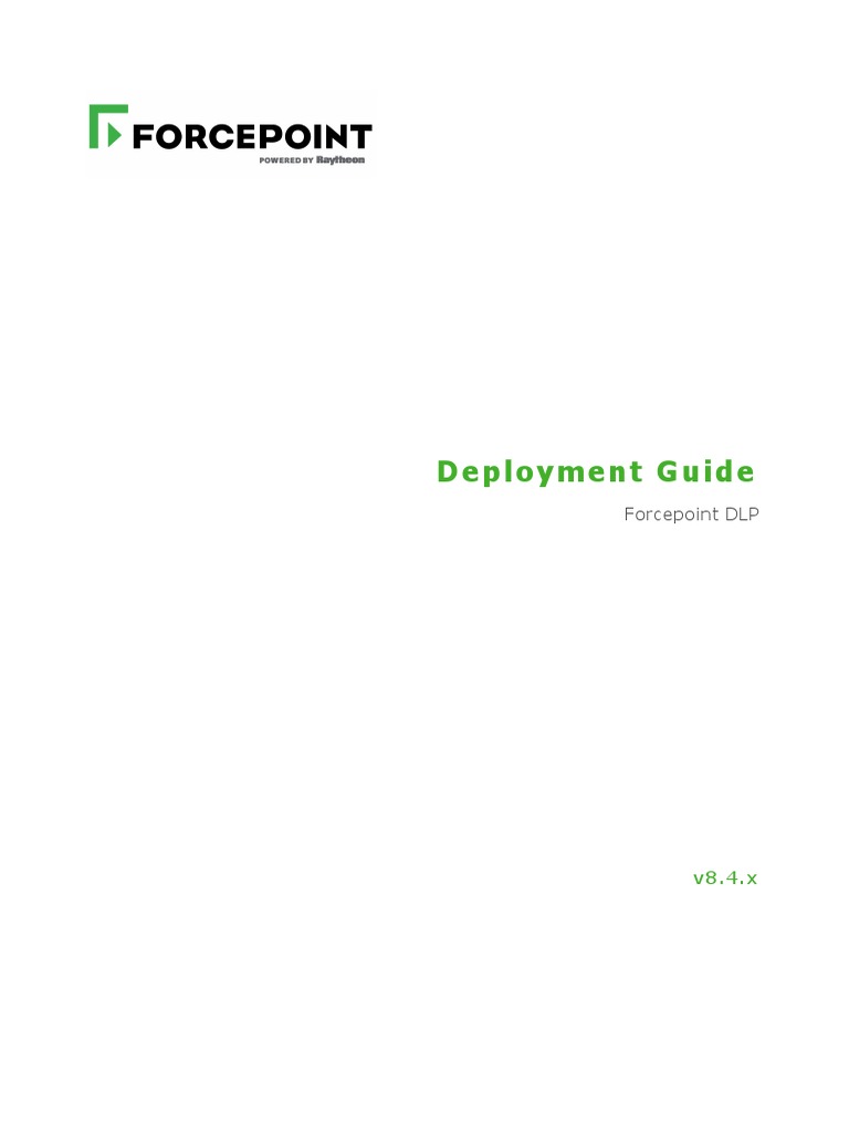 Deployment Guide: Forcepoint DLP | PDF | Computer Network | File Transfer Protocol