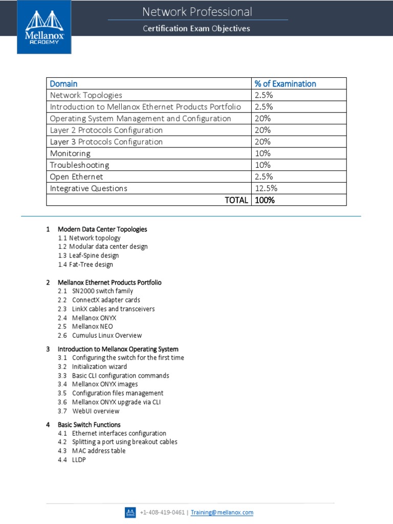 Certification Exam Objectives Network Pro | PDF | Network Switch | Routing