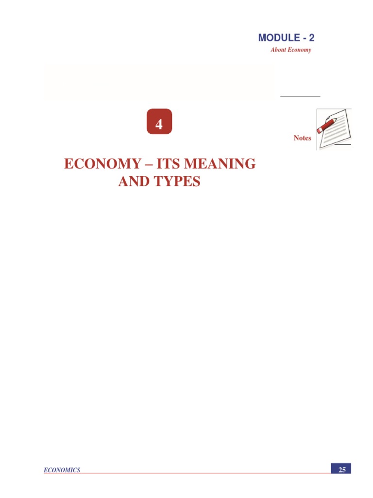 Understanding Economy: Types and Features | PDF | Market Economy ...