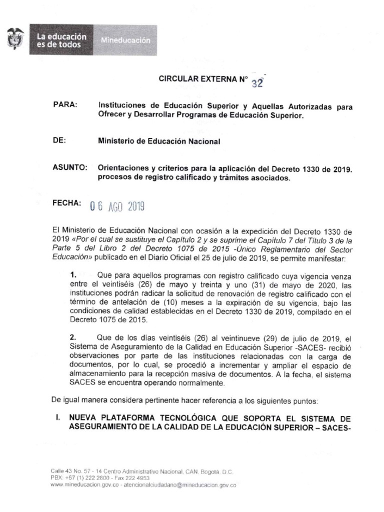 Guia De Registro Calificado Pdf