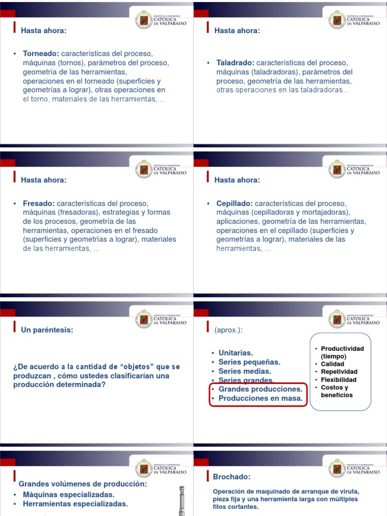Proceso de brochado: características y ventajas | PDF | Herramientas ...