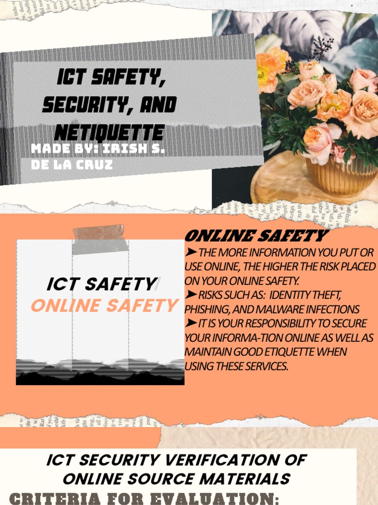 Ict Safety, Security, and Netiquette | PDF | Etiquette | Security ...