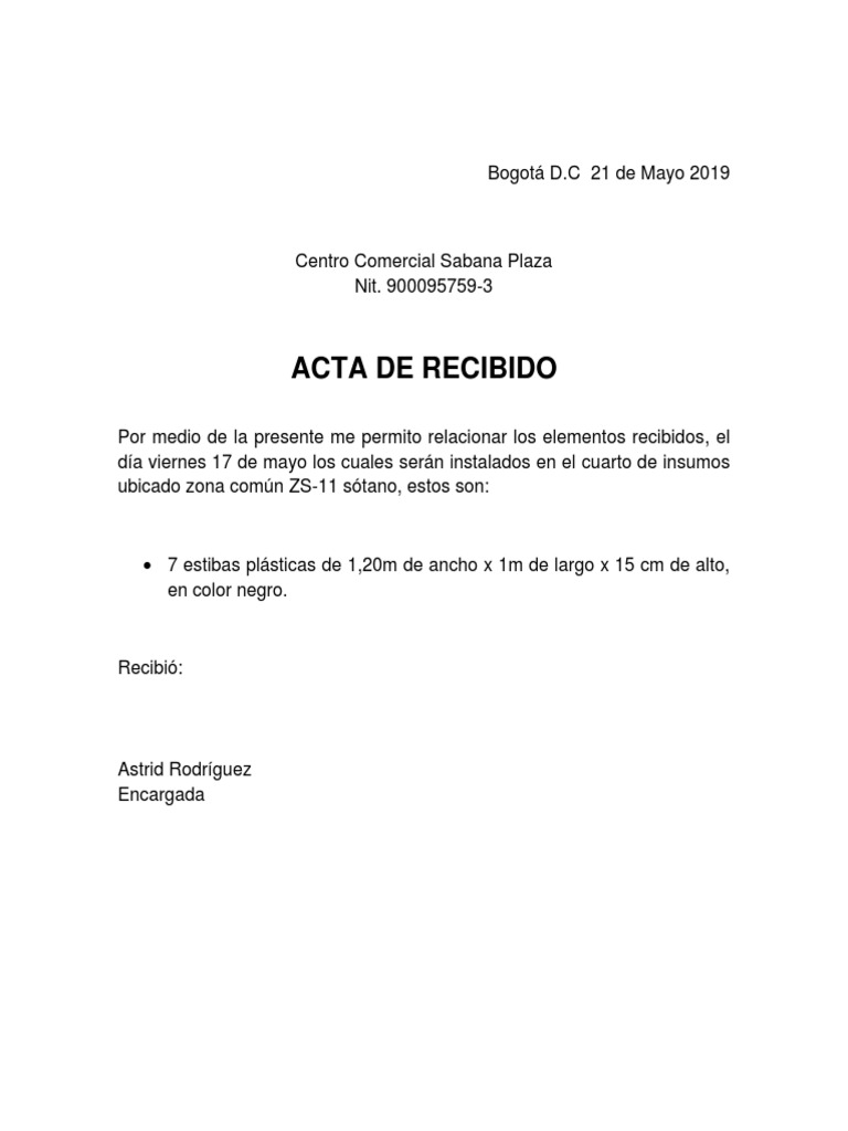 Acta Recibido | PDF | Propiedad de la comunidad | Matrimonio