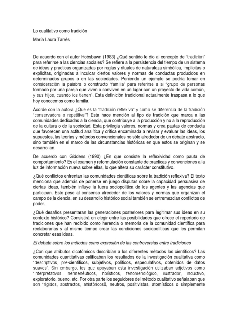 Resumen-Cuestionario - Cap. 1 - Lo Cualitativo Como Tradición ... Resumen-Cuestionario - Cap. 1 - Lo Cualitativo Como Tradición ...