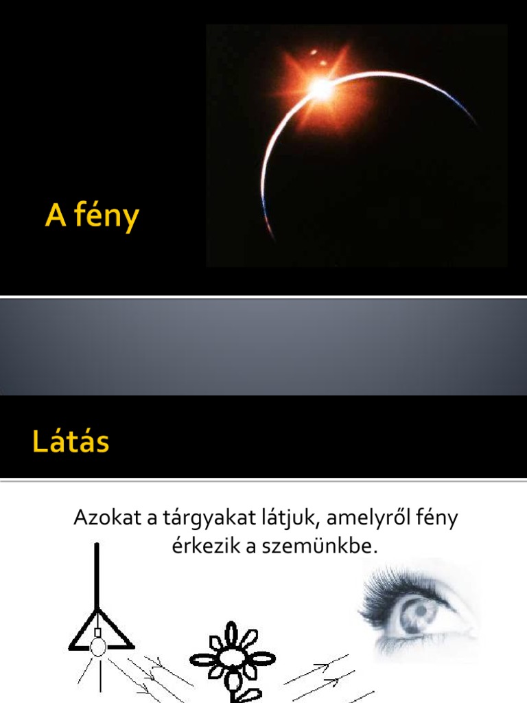 A Fény Prezentáció | PDF