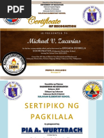 Conduct Award Certificates Template 2020 | PDF