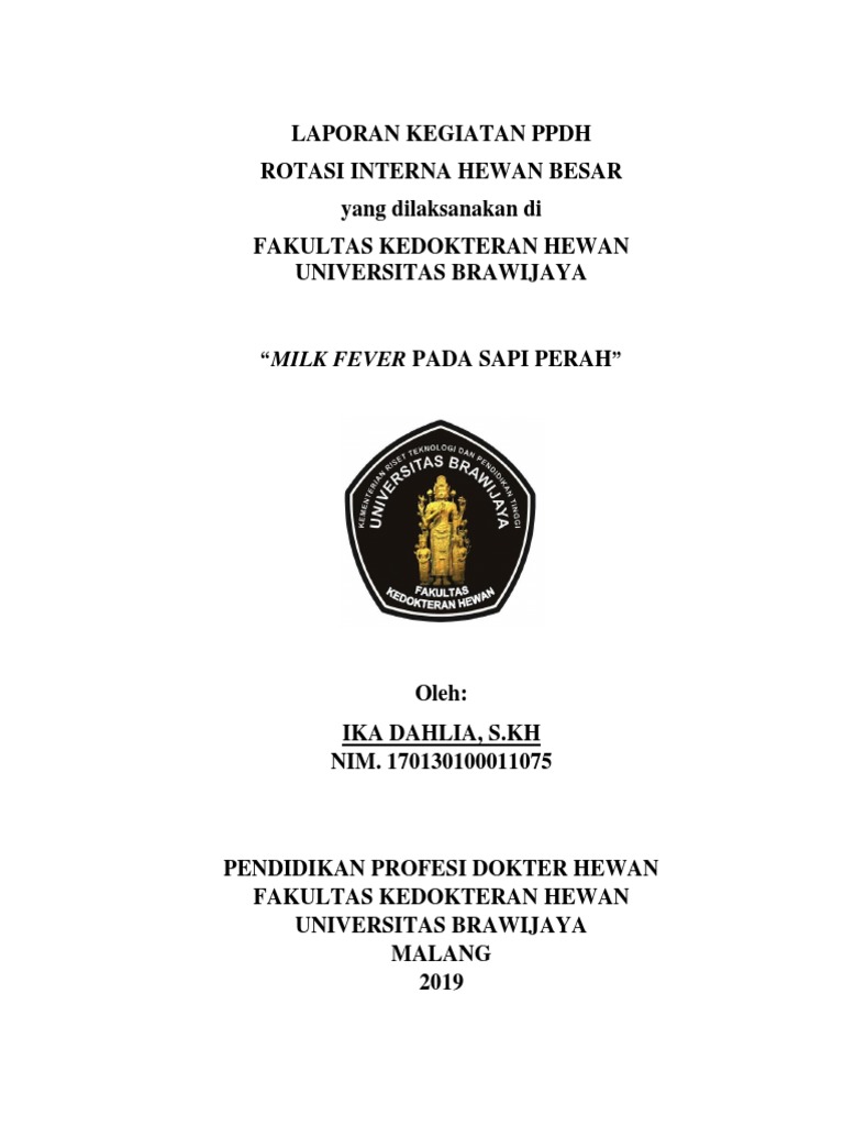 Penanganan Milk Fever pada Sapi Perah | PDF