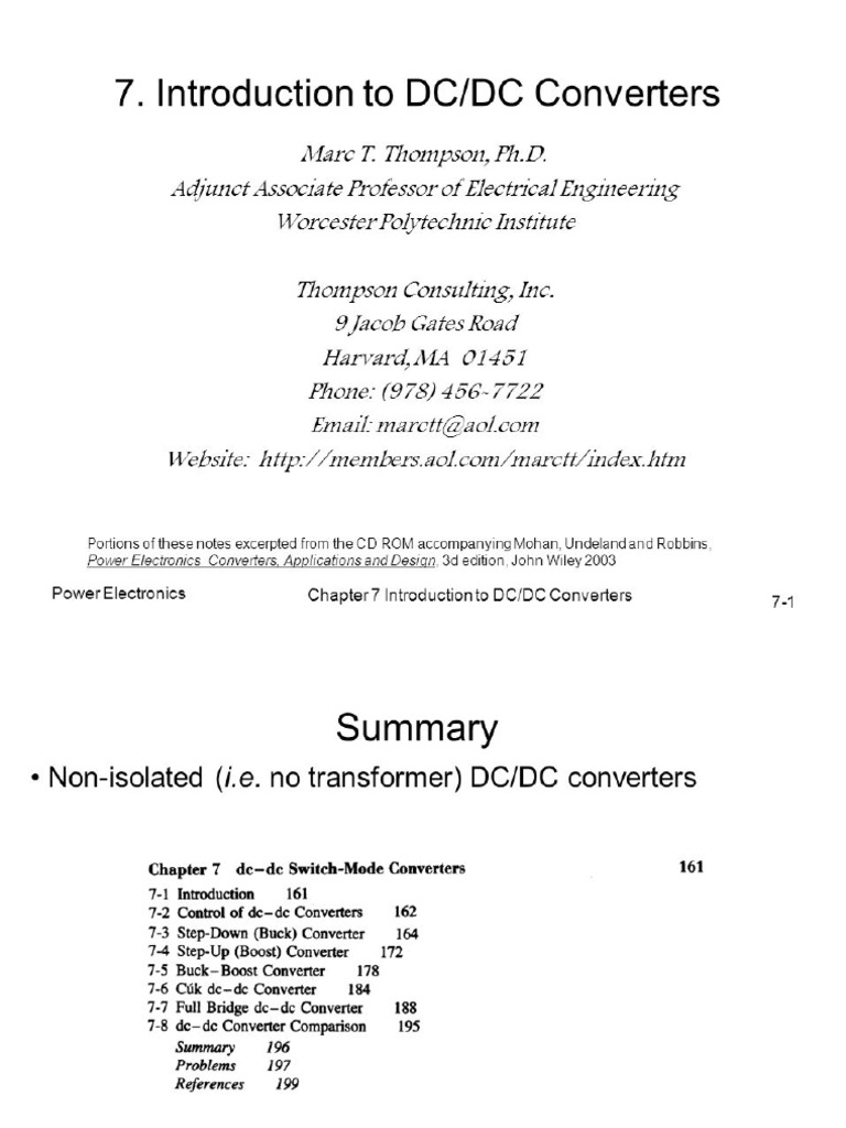 7 Introduction To DCDC Converters | PDF