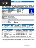 CV For Join As Deck Cadet On Board | PDF | Water Transport | Shipping