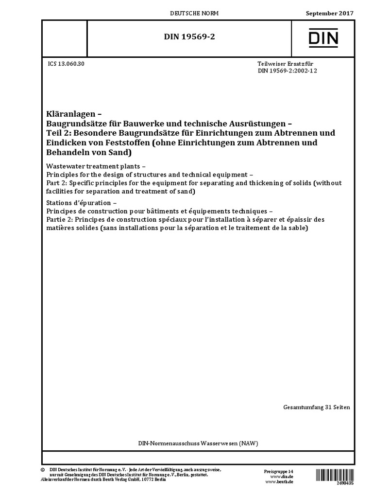 Din 19569-2-17 PDF | PDF
