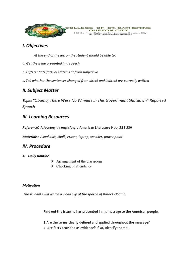 Speech | PDF | Behavior Modification | Learning