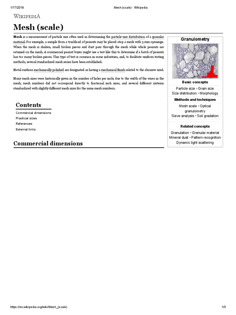 Mesh (Scale) - Wikipedia | PDF | Nature