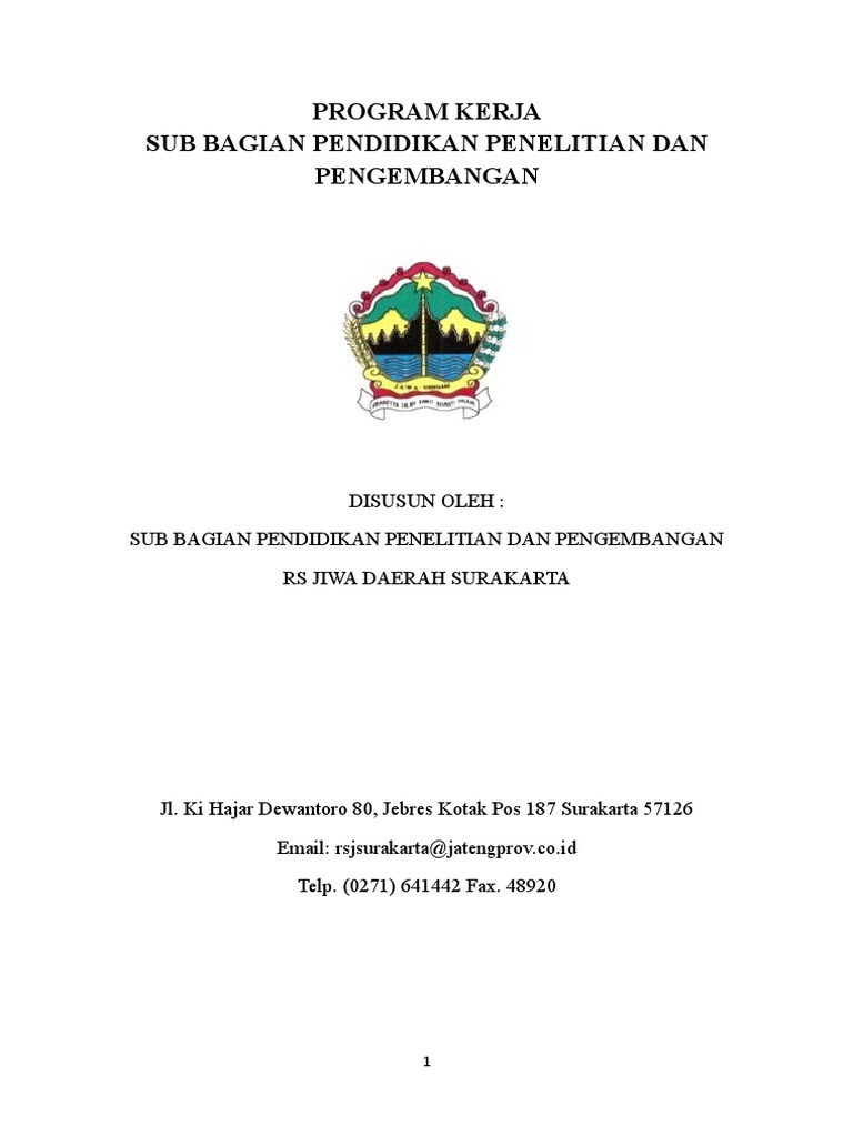 Contoh PROGRAM-KERJA Diklat | PDF