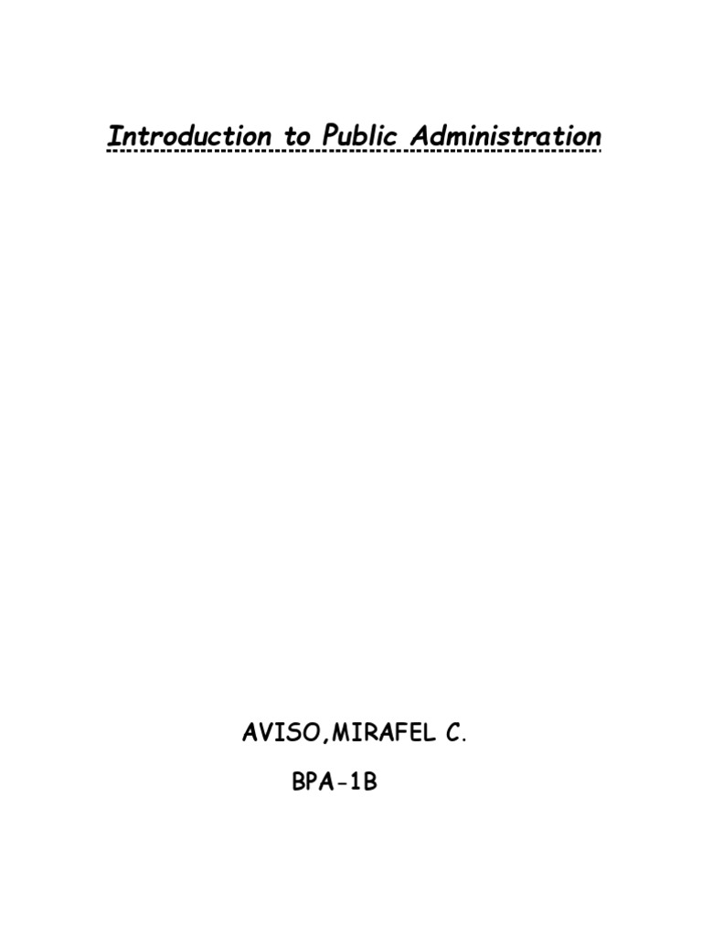 Politics-Administration Dichotomy Explained | PDF | Politics