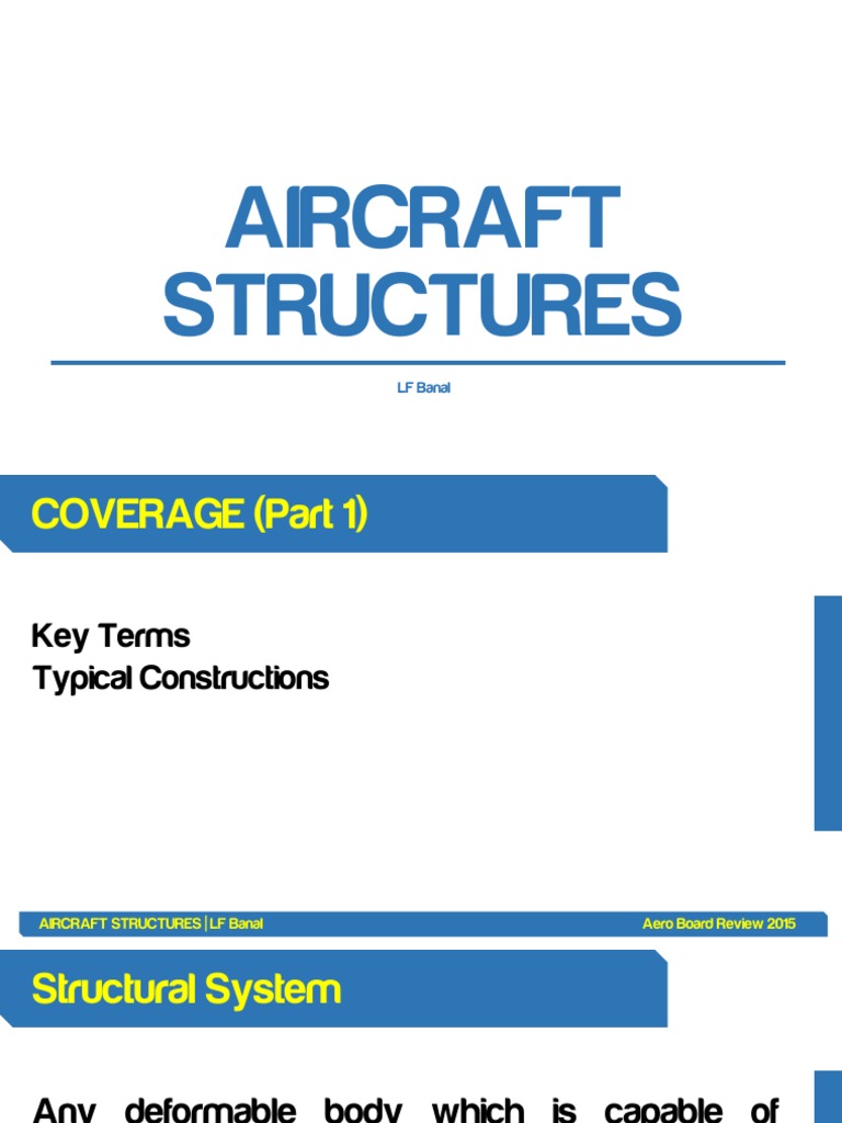 Part 1 Aircraft Structures | PDF | Spar (Aeronautics) | Fuselage