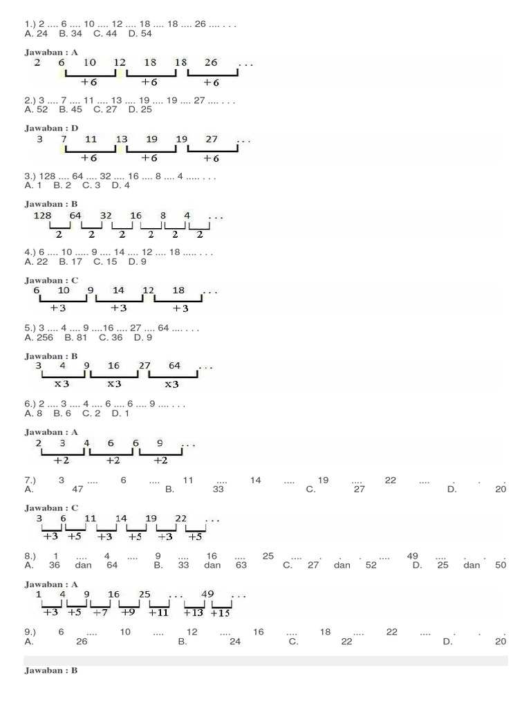 Deret Angka | PDF | Teaching Methods & Materials
