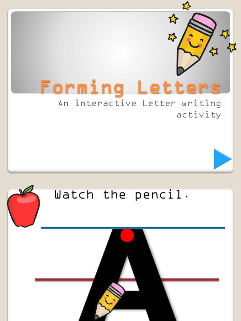 Forming Letters: An Interactive Letter Writing Activity | PDF