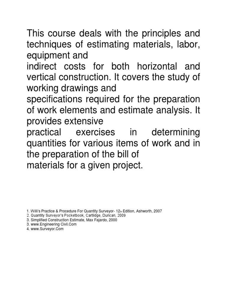 Estimate PDF