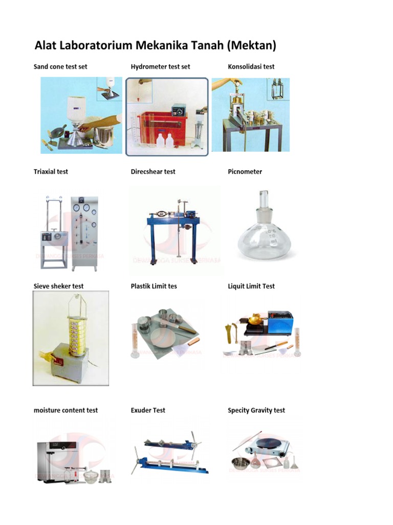 Alat Laboratorium Mekanika Tanah (Mektan) : Sand Cone Test Set ...