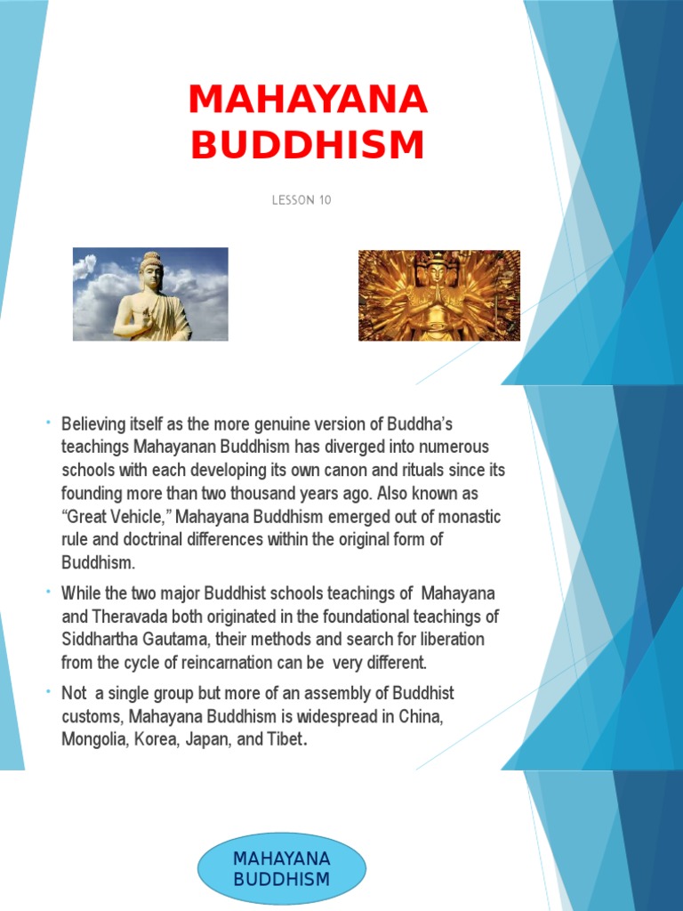 Mahayana Buddhism 1 | PDF | Buddhist Texts | Gautama Buddha