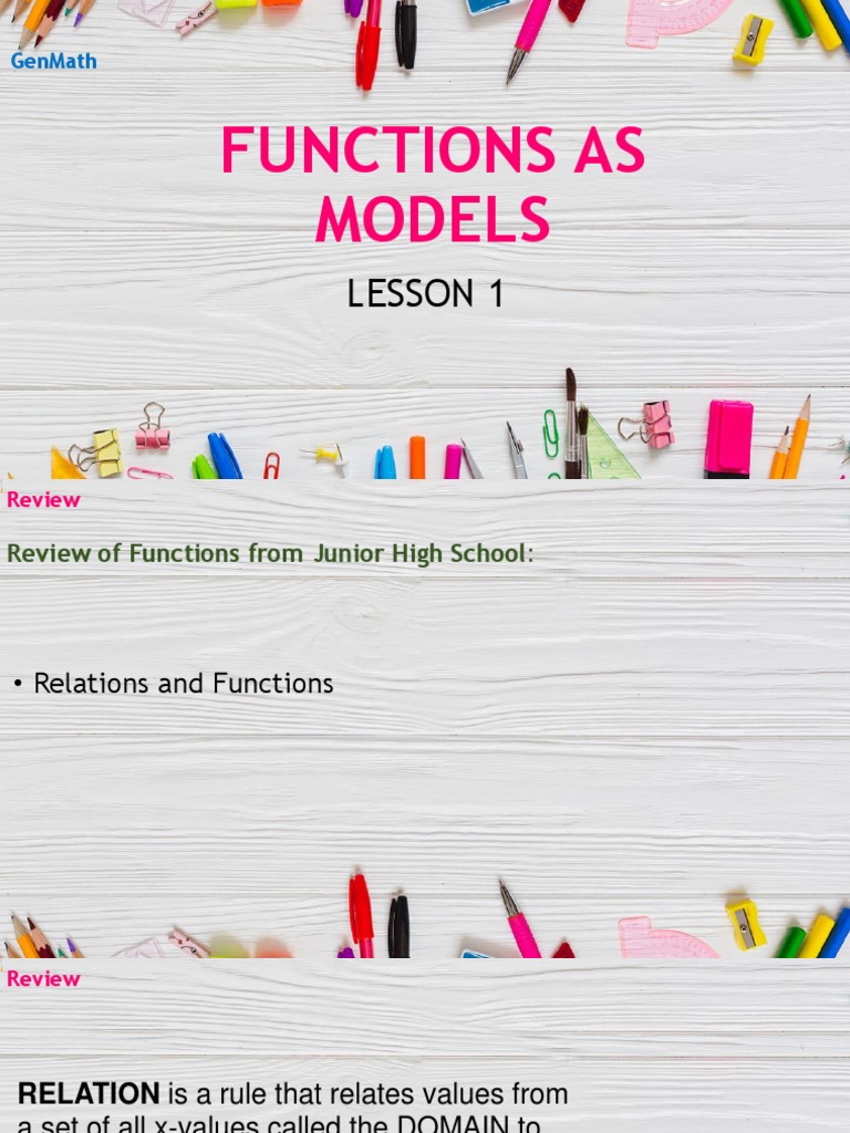 Daily Lesson Plan General Mathematics Lesson 1 Functions As Models | Download Free PDF ...