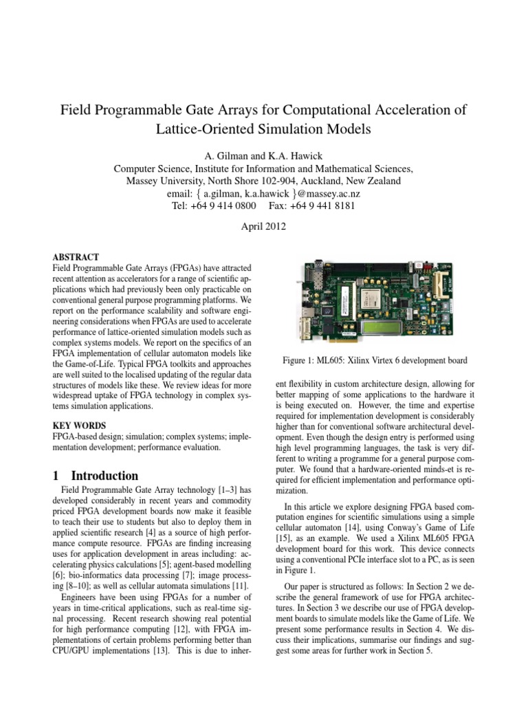 FPGA Genreal Paper | PDF | Field Programmable Gate Array | Hardware ...
