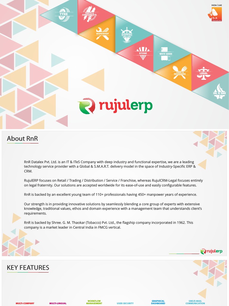 Rujul Erp Presentation | Download Free PDF | Credit Card | Point Of Sale