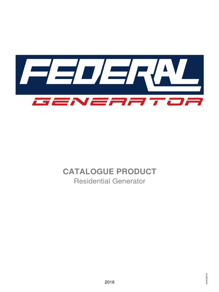 Catalogue Product: Residential Generator | PDF | Alternating Current ...