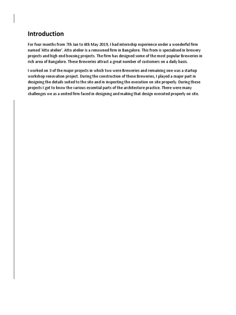 Internship Experience | PDF | Design | Cognition