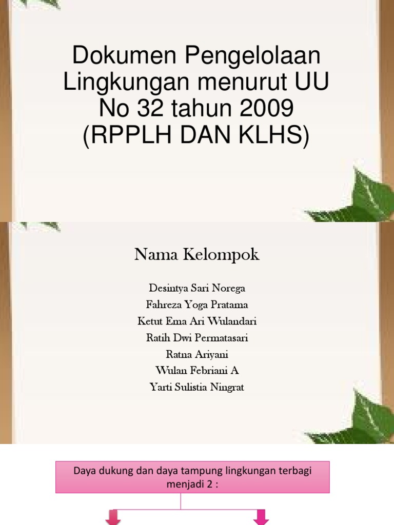 RPPLH | PDF