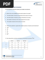 Relative Atomic Mass Worksheet: Isotope Natural Abundance (%) | PDF ...