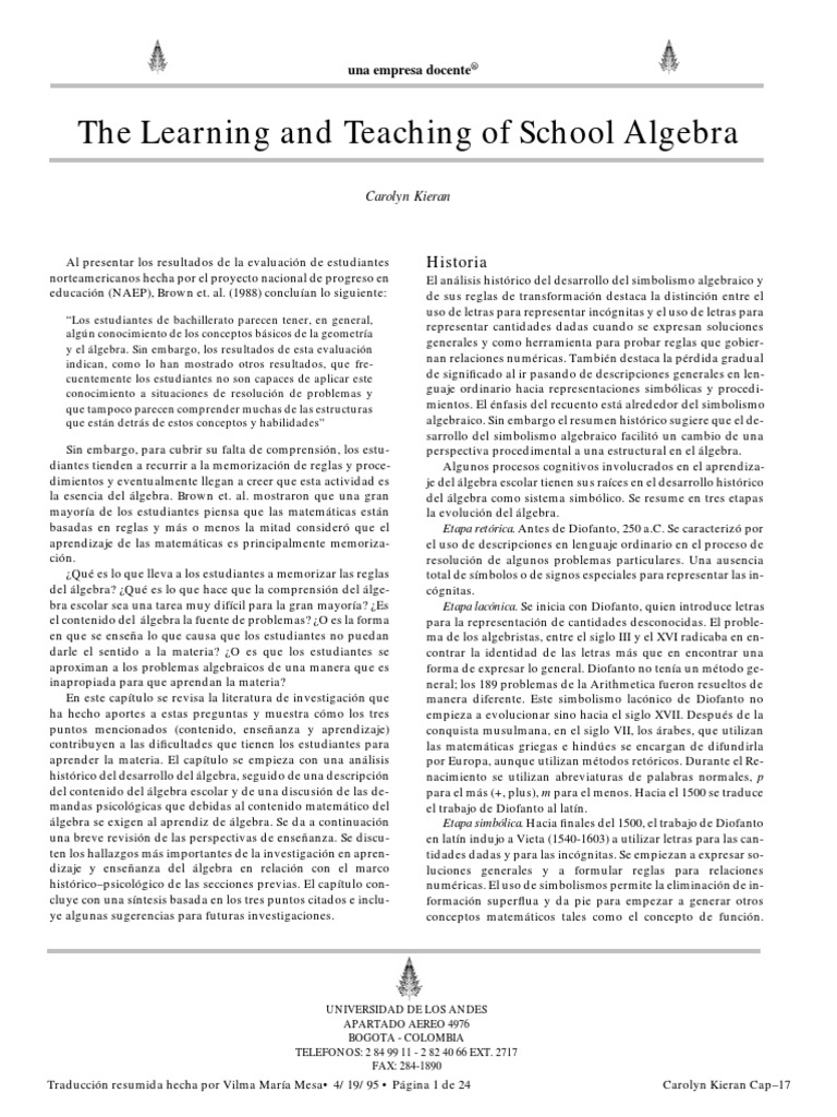 Algebra | PDF | Álgebra | Aritmética