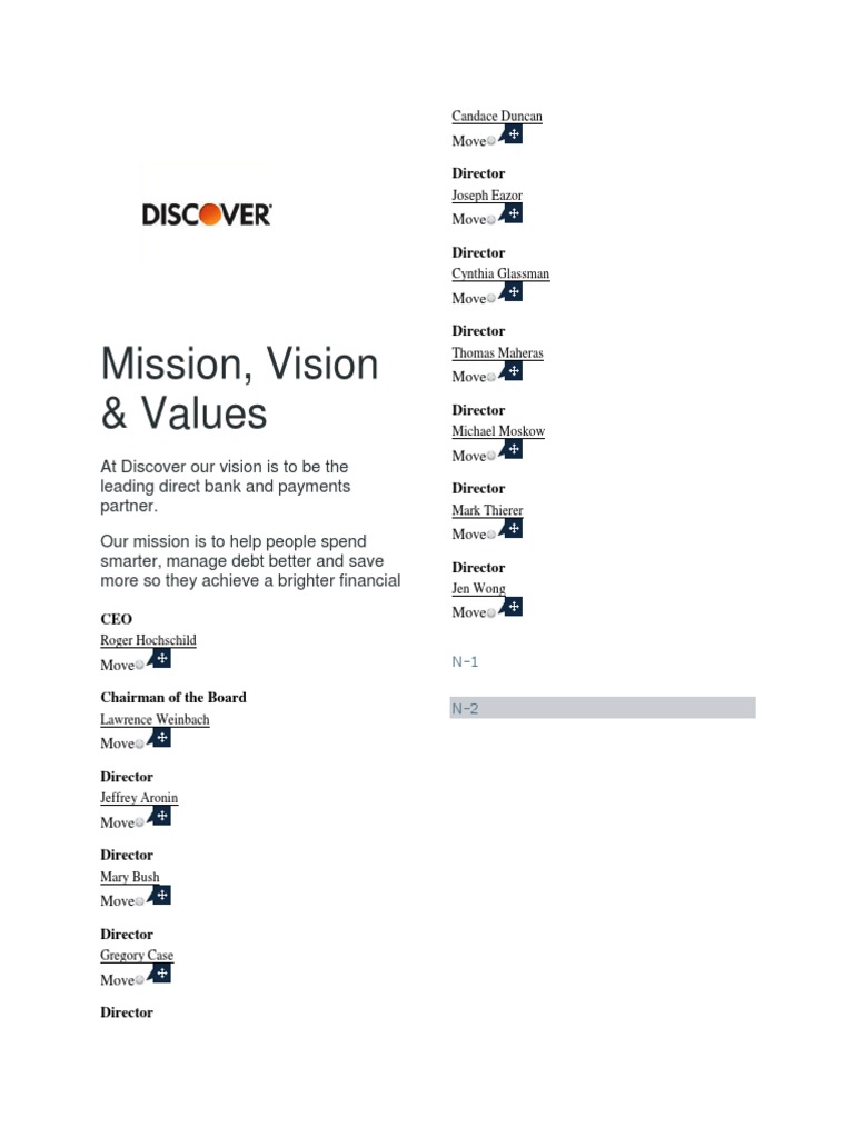 Mission, Vision & Values | PDF