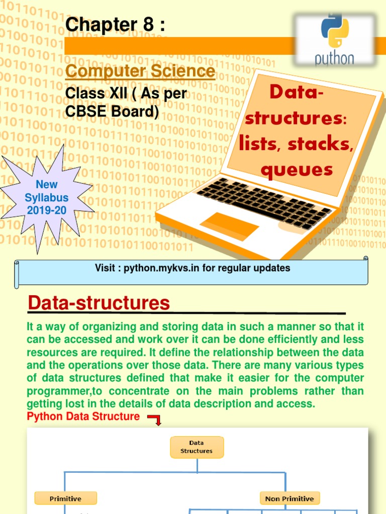 Computer Science Data Structures Lists Stacks Queues Pdf Queue Abstract Data Type 9673