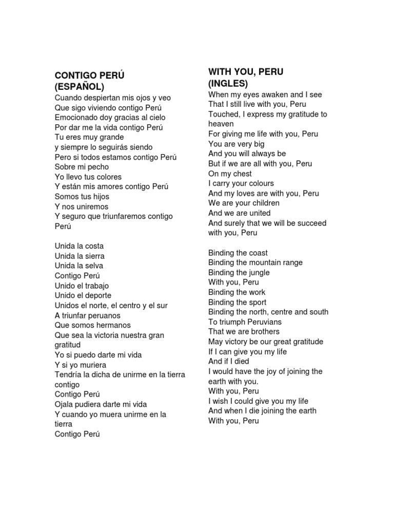 Contigo Perú | PDF