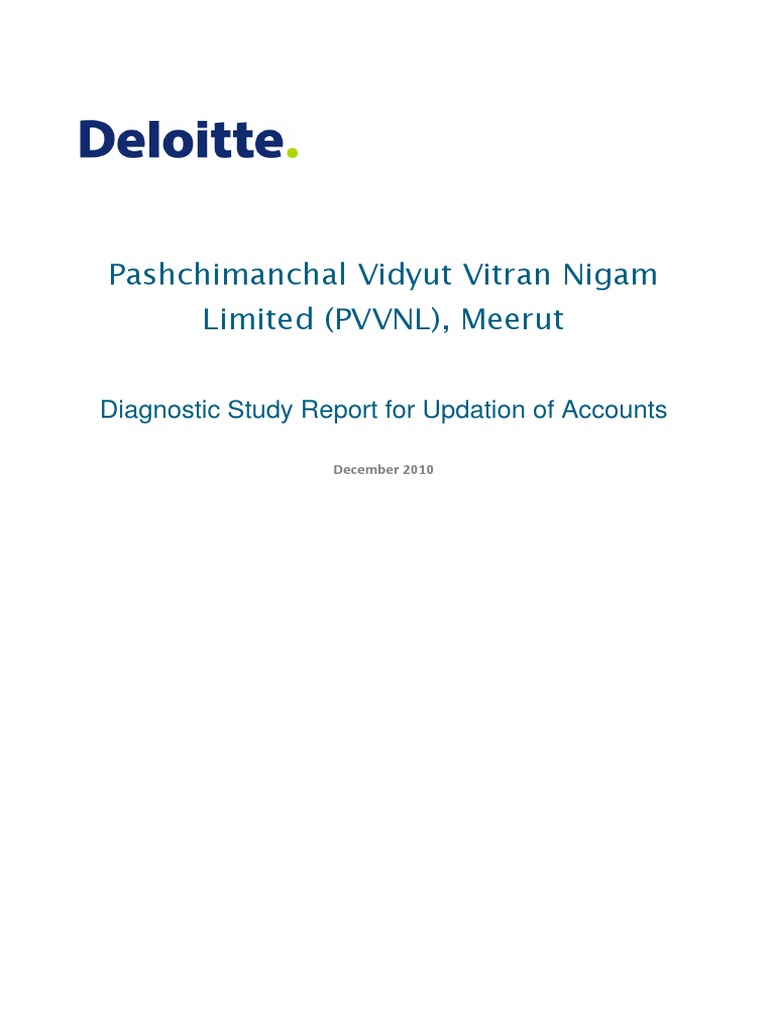 Pashchimanchal Vidyut Vitran Nigam Limited (PVVNL), Meerut: Diagnostic ...