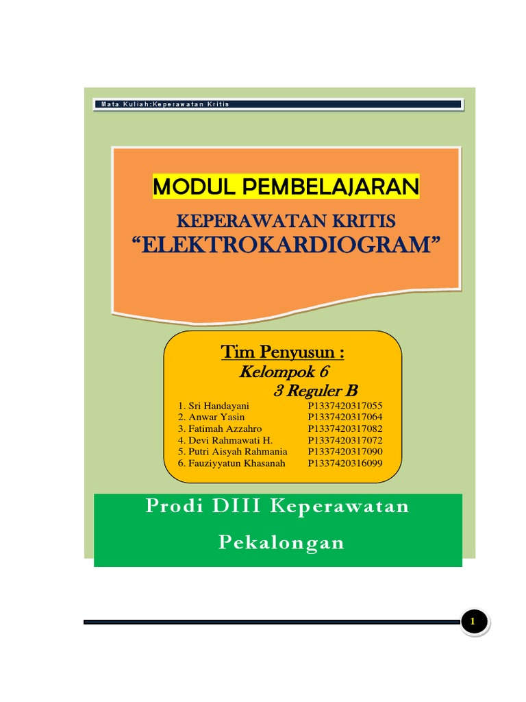 Modul EKG untuk Keperawatan Kritis | PDF | Sains & Matematika